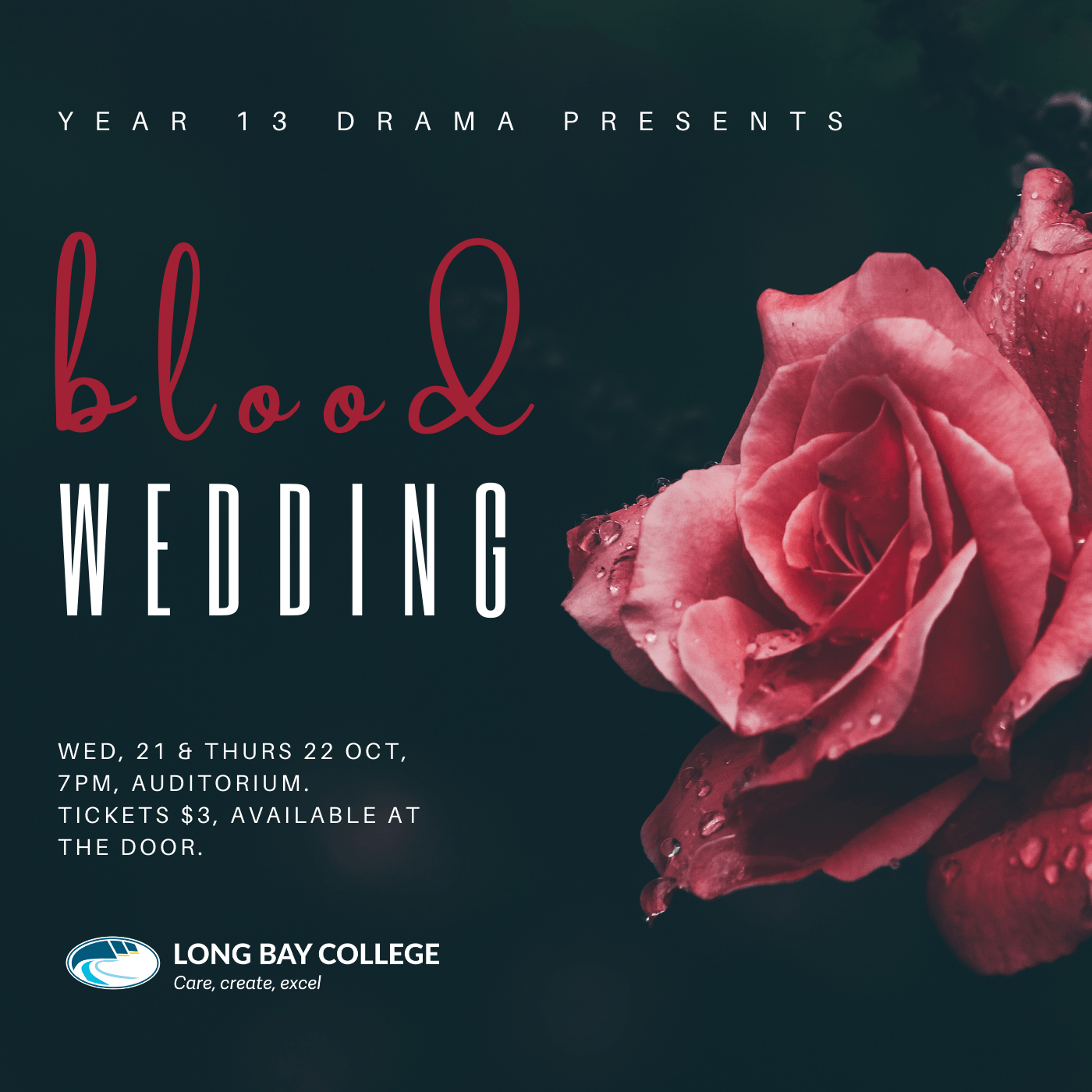 Year 13 Drama perform 'Blood Wedding' - Long Bay College